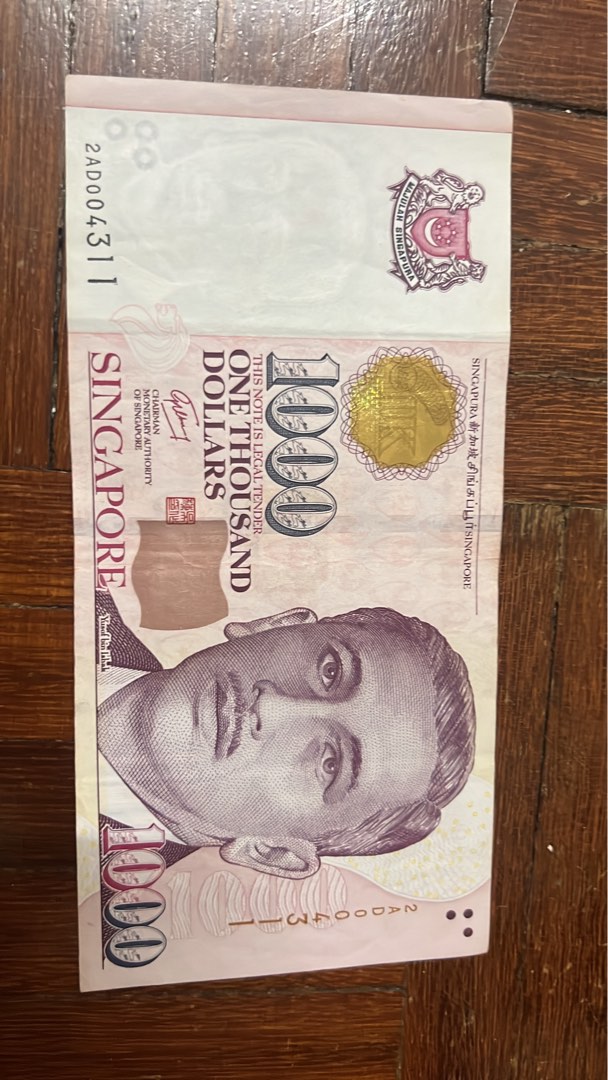 1000 Singapore Note, Hobbies & Toys, Collectibles & Memorabilia ...