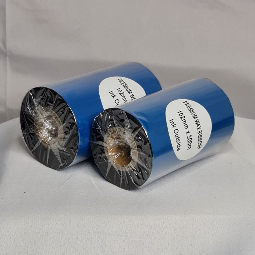 102mm x 300M Premium Wax Barcode Ribbon, Commercial & Industrial ...