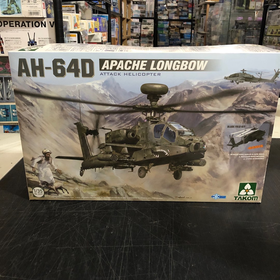 1/35 Takom AH-64D Apache Longbow Model Kit, Hobbies & Toys, Toys ...