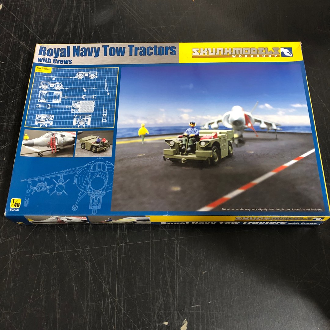 1/48 Skunkmodels Royal Navy Tow Tractors w/crews Model Kit, Hobbies ...