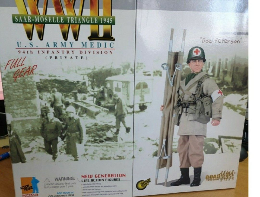 1/6 Dragon WW2 World War Two US Army Army Medic (Not Hot Toys), Hobbies ...