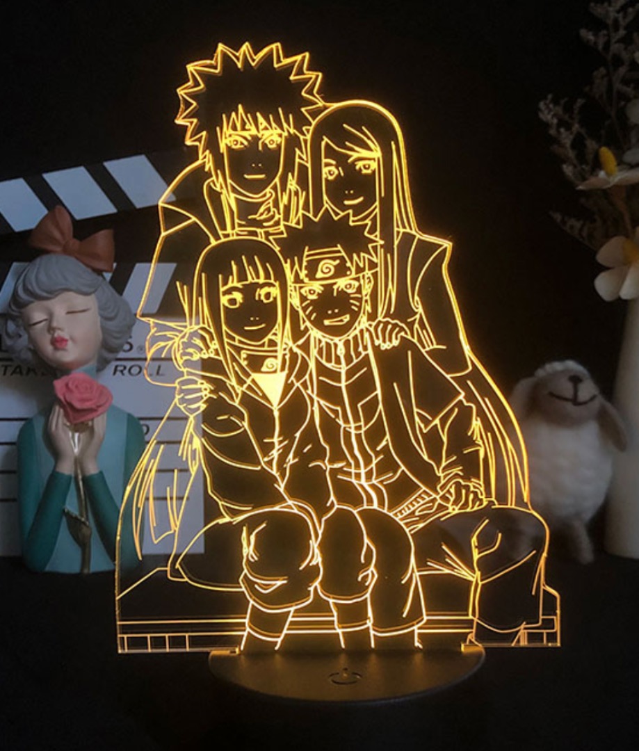 3D Illusion Led Night Light Naruto Uzumaki | Hinata Hyuga | Minato ...