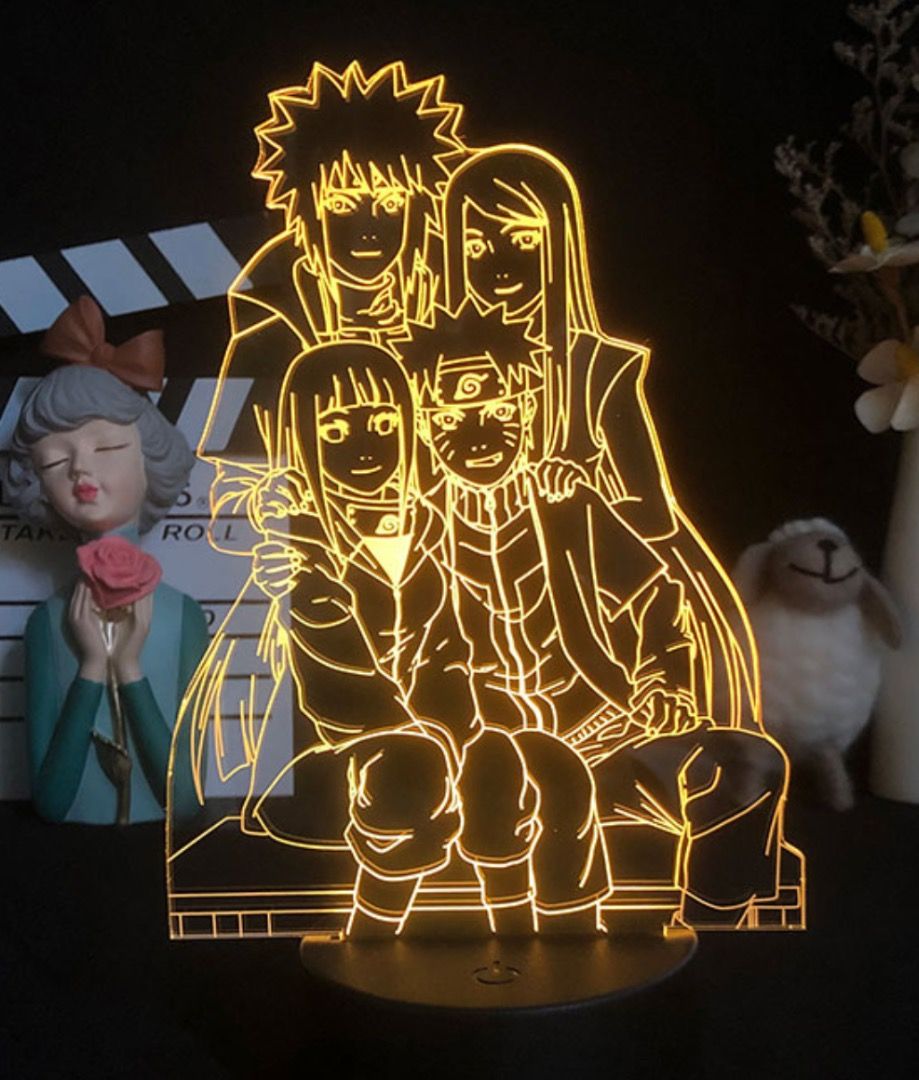 3D Illusion Led Night Light Naruto Uzumaki | Hinata Hyuga | Minato ...
