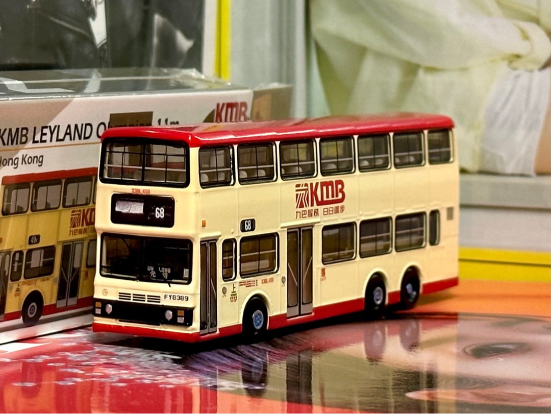 改裝品 九巴 KMB 九龍巴士 Tiny 微影 1:110 九巴穢蘭奧林比安型11米 老虎蘭 S3BL468 FY8389 Leyland Olympian 11M 路線 68 巴士 模型 ...