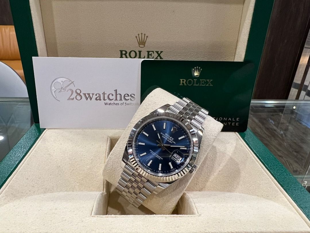 全新 Rolex Datejust 126334 Blue Jub, 名牌, 手錶 - Carousell