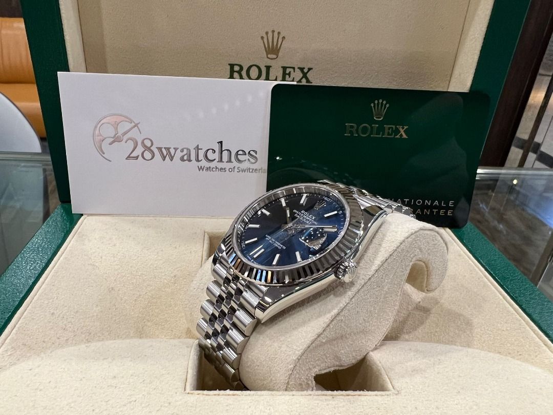 全新 Rolex Datejust 126334 Blue Jub, 名牌, 手錶 - Carousell