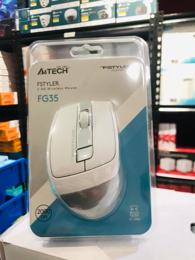 A4Tech Fstyler FG35 2.4G Wireless Mouse Silver, Computers & Tech, Parts ...