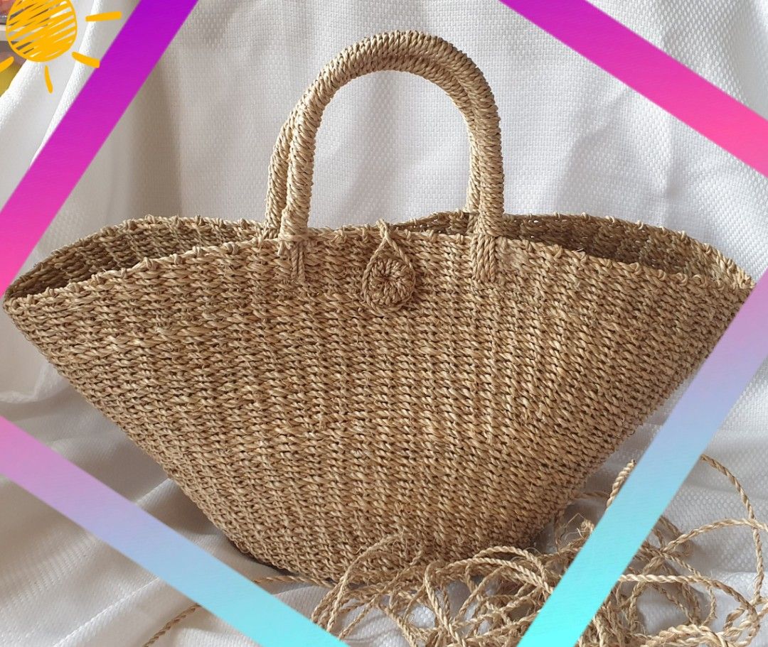 Abaca bag (Jean Bag), Women's Fashion, Bags & Wallets, Tote Bags on ...