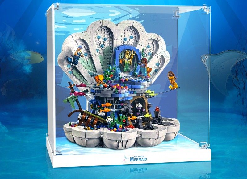 Acrylic Case for LEGO 43225 The Little Mermaid Royal Clamshell, Hobbies ...
