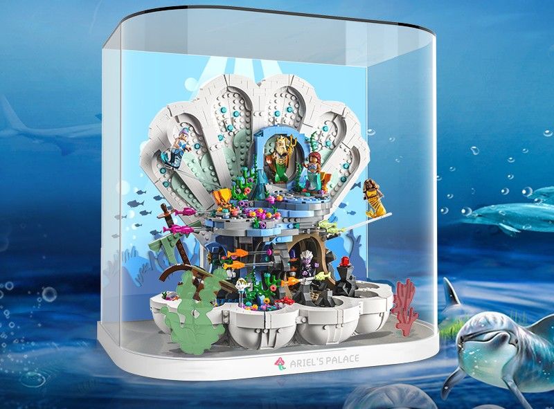 Acrylic Case for LEGO 43225 The Little Mermaid Royal Clamshell, Hobbies ...