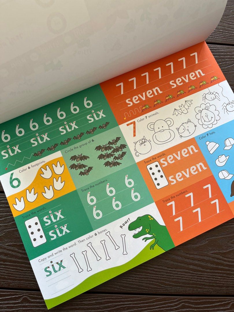 Activity book - letters & numbers, Hobbies & Toys, Books & Magazines ...