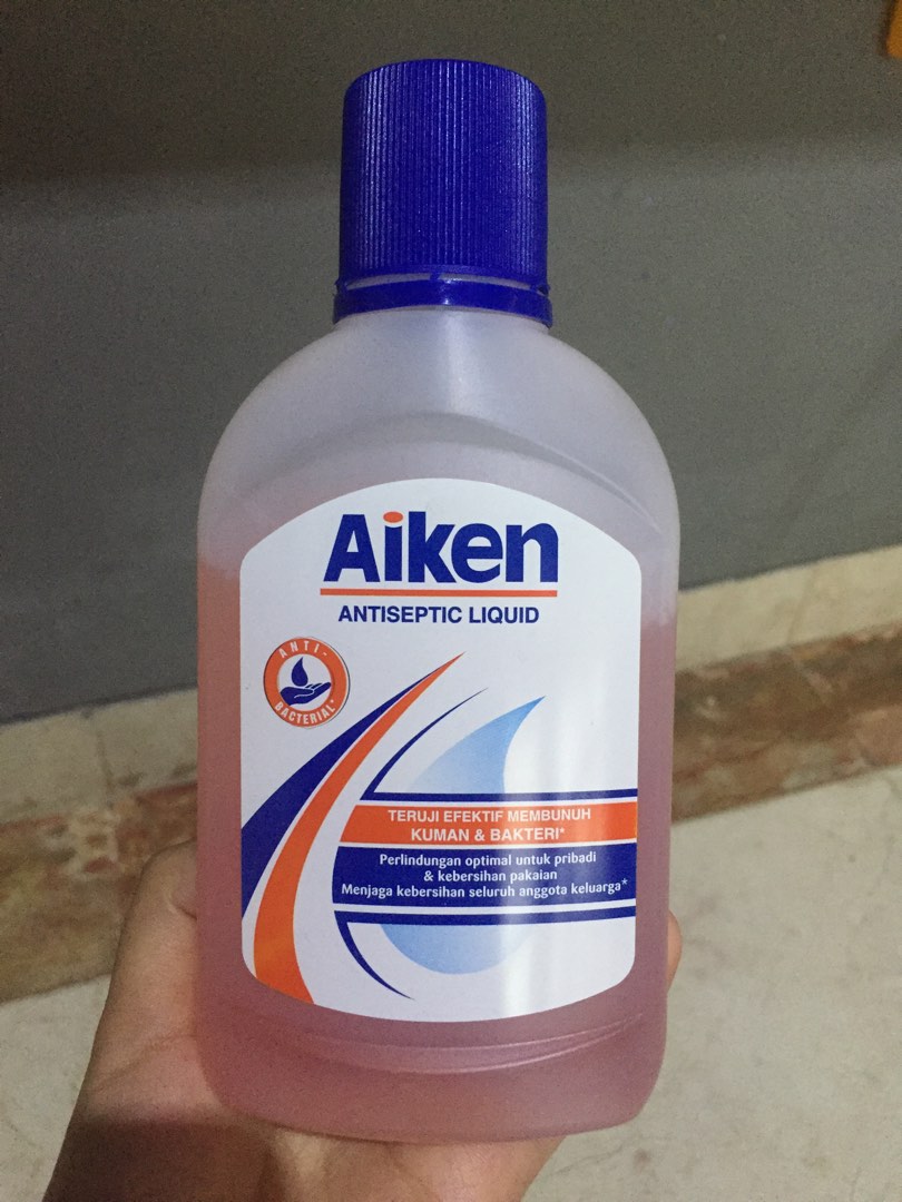 Aiken Antiseptic Liquid, Kesehatan & Kecantikan, Kulit, Sabun & Tubuh ...