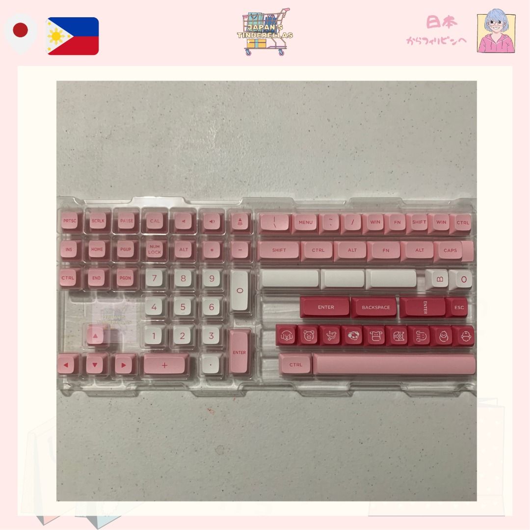 AKKO KEY CAP SET - ASA PRUNUS LANNESIANA, Computers & Tech, Parts ...