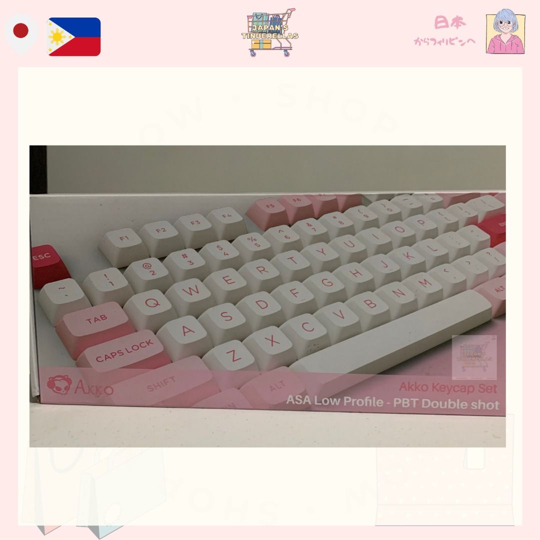AKKO KEY CAP SET - ASA PRUNUS LANNESIANA, Computers & Tech, Parts ...