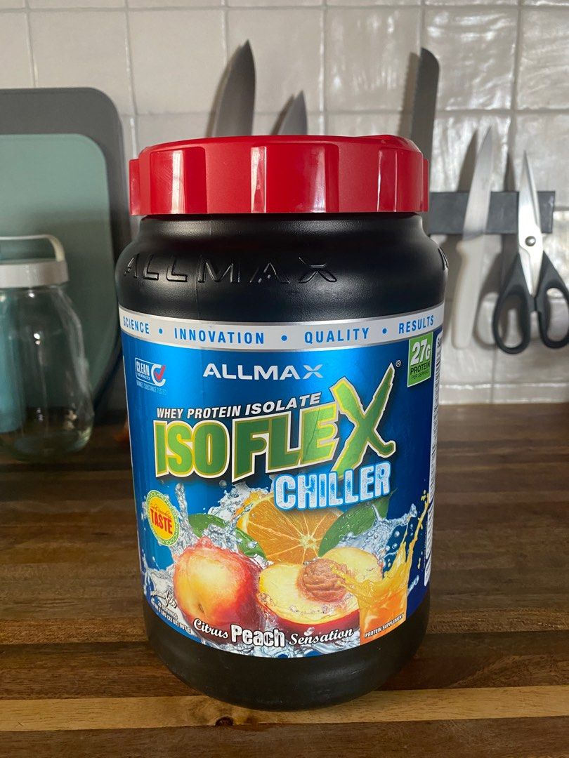 Allmax Isoflex Chiller Whey Protein Isolate, Health & Nutrition, Health ...