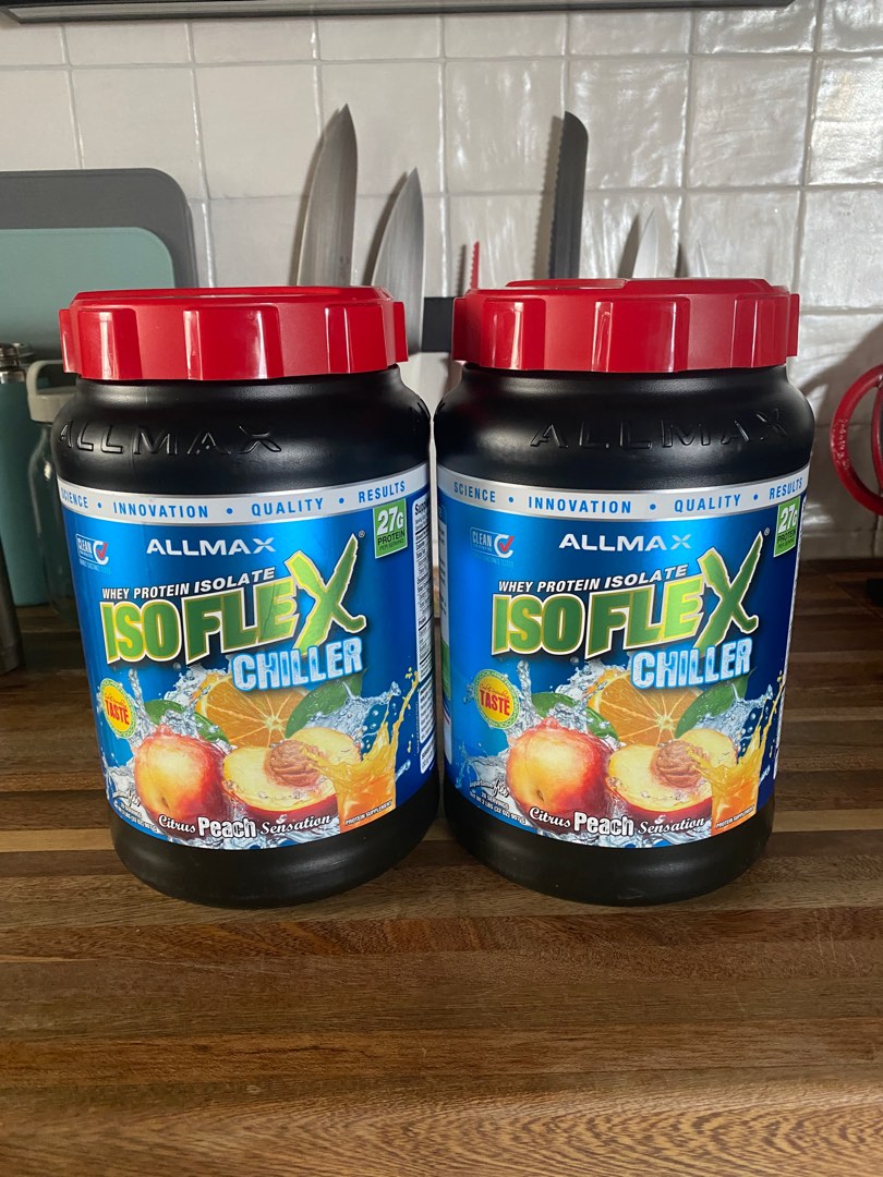 Allmax Isoflex Chiller Whey Protein Isolate, Health & Nutrition, Health ...
