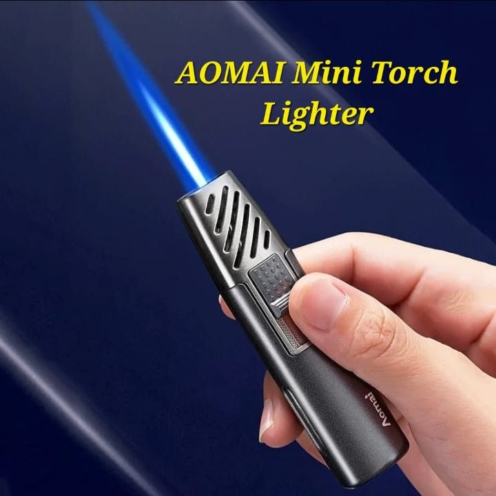 AOMAI Mini Torch Butane Single Jet Lighter, Sports Equipment, Hiking ...