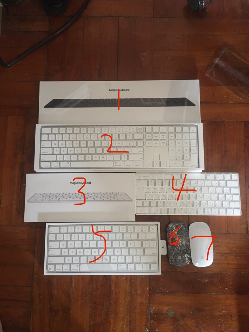 多款Apple magic keyboard 2 (有全新有絕版 有不同layout選擇)及magic mouse 2, 電腦＆科技, 電腦 ...