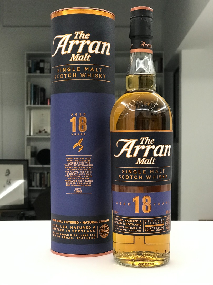 Arran 18Y 46%abv 700ml Old bottling Single Malt, Food & Drinks, Alcoholic Beverages on Carousell