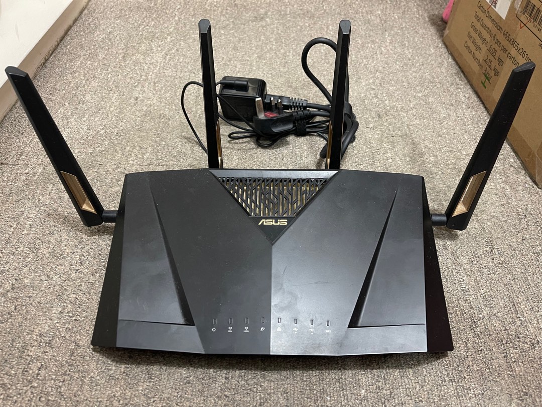 Asus AX6000 Dual Band Smart Wifi Router (RT-AX88U), Computers & Tech ...