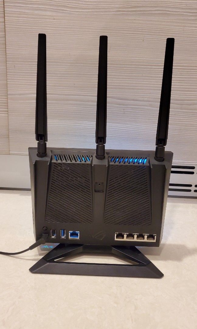Asus ROG Rapture GT-AC2900 Dual band Gaming Router, 電腦＆科技, 電腦周邊及配件 ...