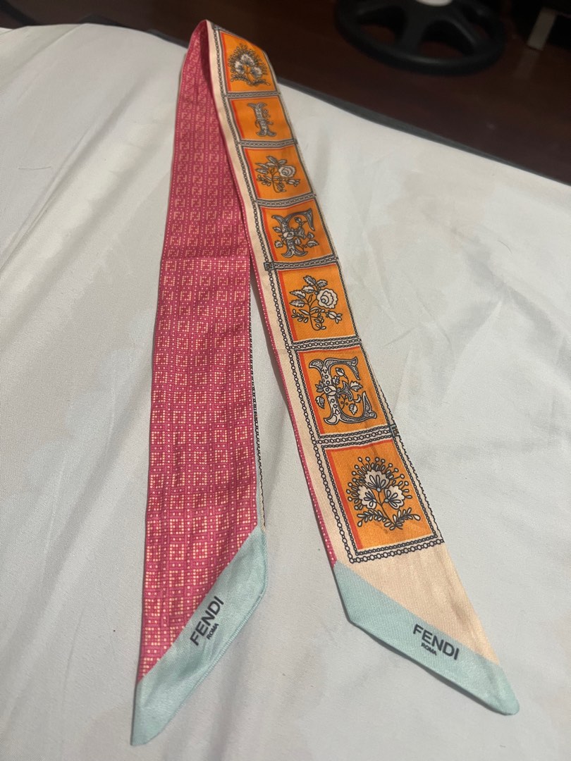 authentic fendi reversible twilly, Luxury, Accessories on Carousell