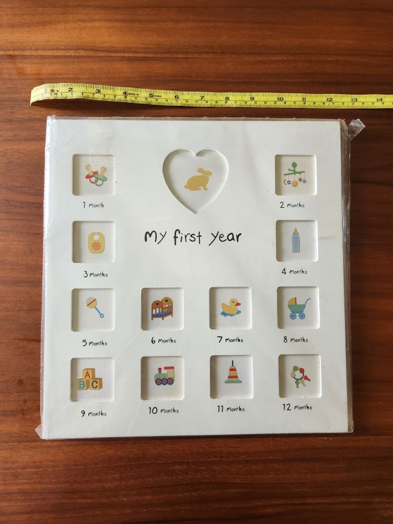 Baby Milestone Photo Frame, Furniture & Home Living, Home Decor, Frames ...