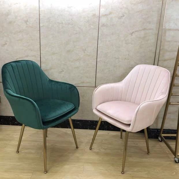 BETH Modern Victorian Upholstered Velvet Dining Chair, Furniture & Home ...