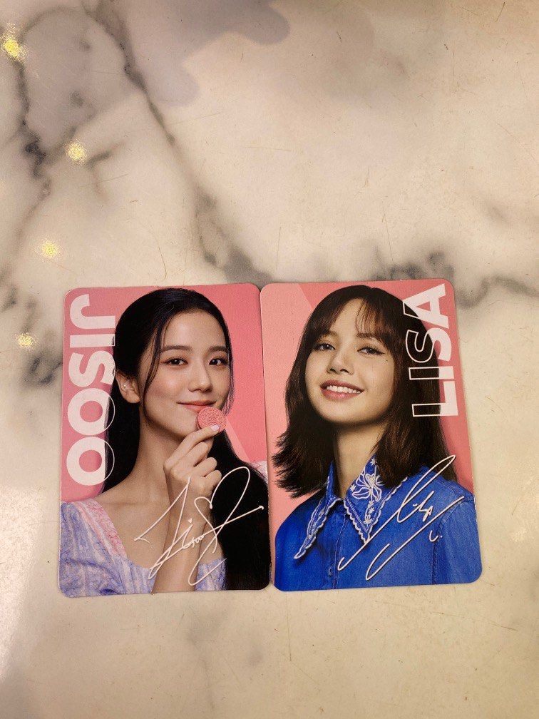Blackpink Jisoo & Lisa Card, Hobbies & Toys, Memorabilia & Collectibles ...