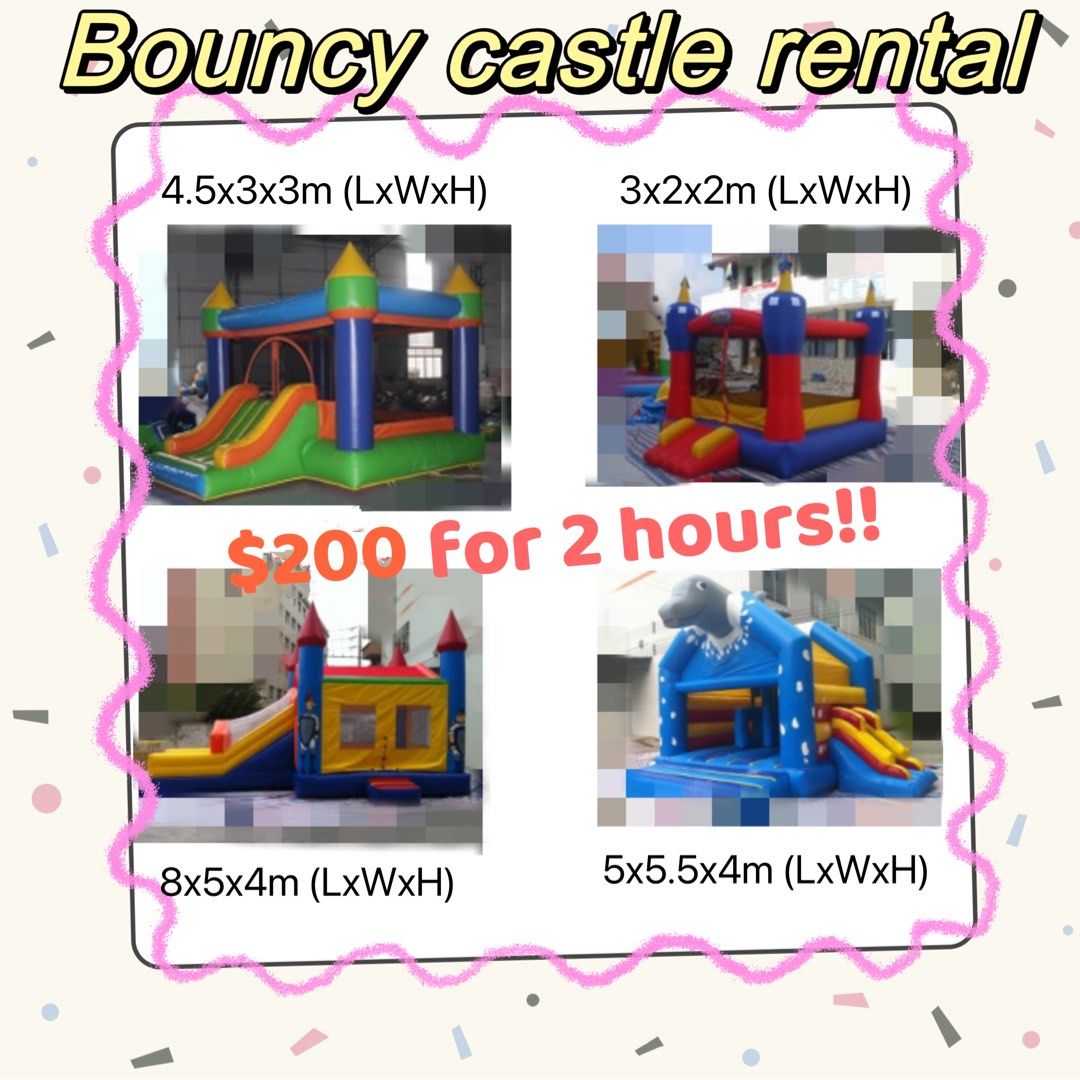 Bouncy castle rental (PVC Material) / Jumping castle / Inflatable ...