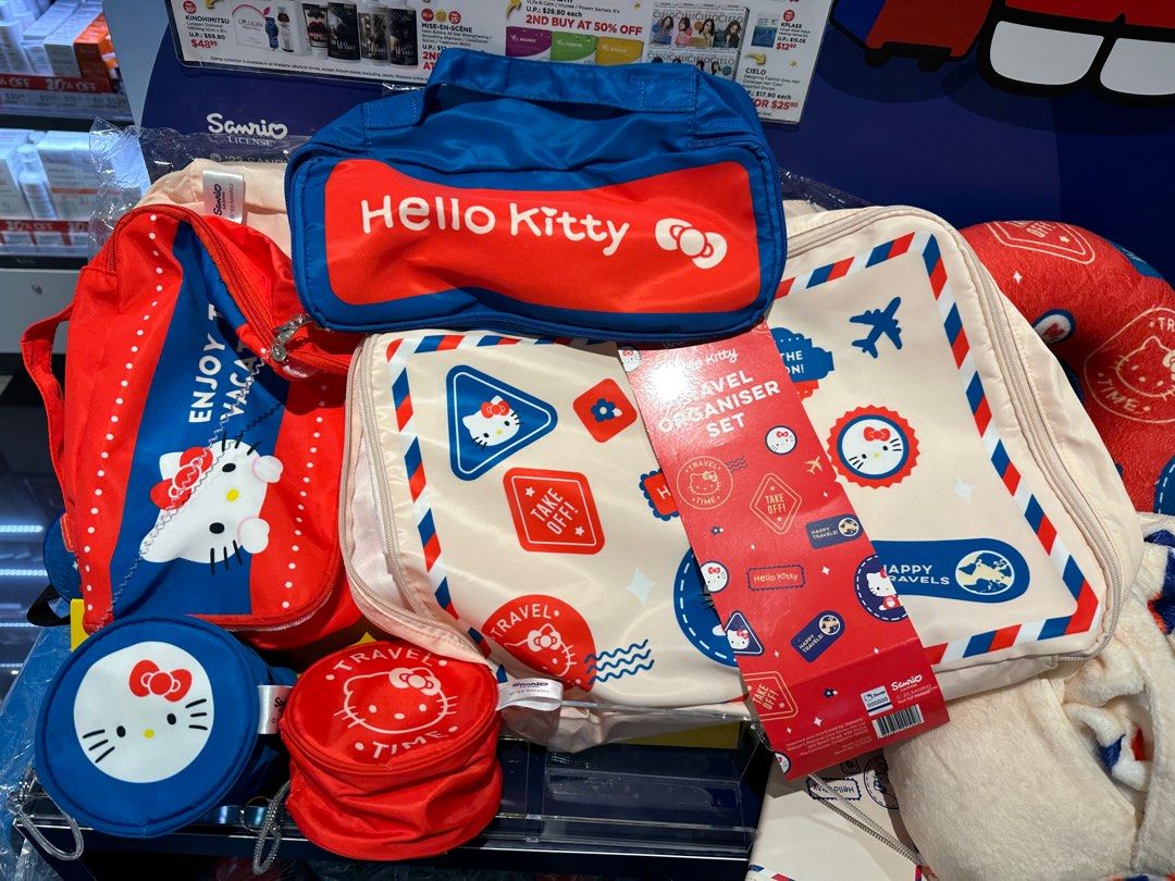 Brand new Hello Kitty packing cubes, Hobbies & Toys, Travel, Travel ...