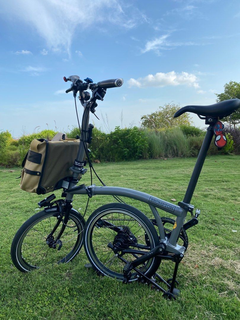 Brompton P Line Storm Grey H4L, Sports Equipment, Bicycles & Parts ... Brompton P Line Storm Grey H4L, Sports Equipment, Bicycles & Parts ...