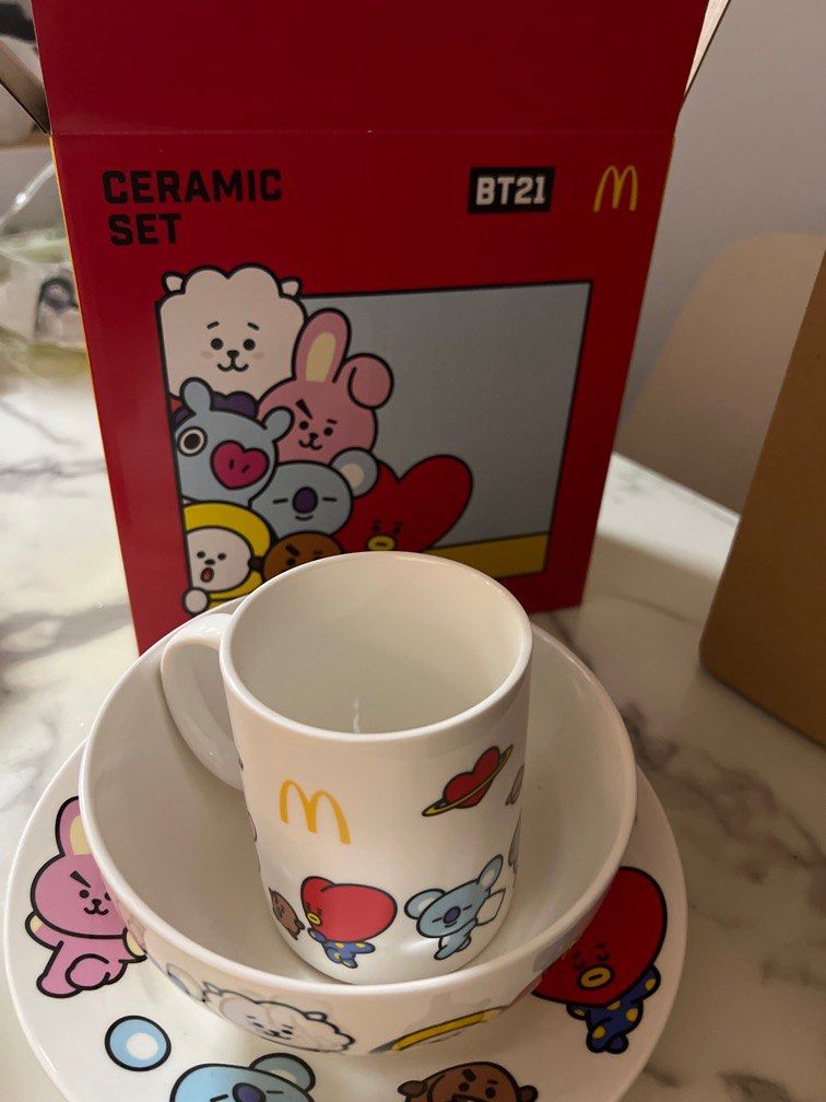 Bt21 ceramic set, Furniture & Home Living, Kitchenware & Tableware ...