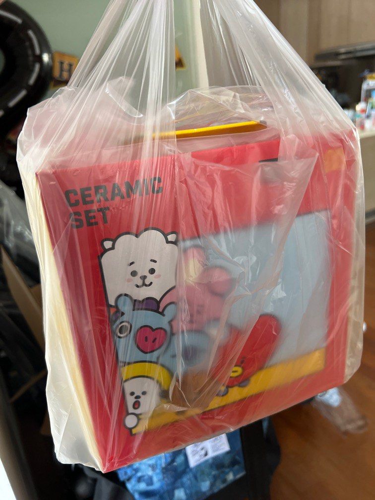 BT21 CERAMIC SET BTS, Hobbies & Toys, Memorabilia & Collectibles, Fan ...