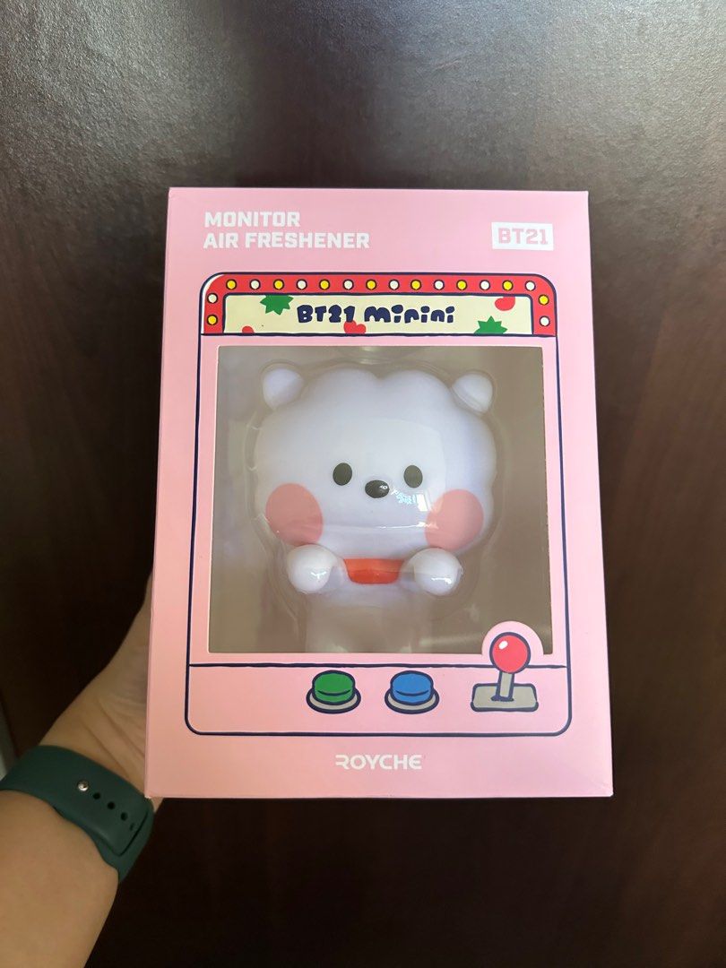 BT21 RJ Minini monitor figure/ air freshener holder, Hobbies & Toys ...