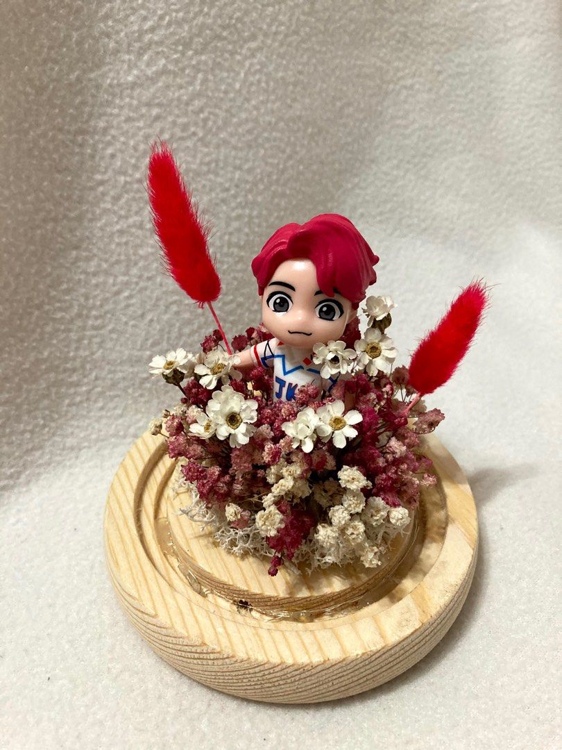 BTS Toy Figurine in Glass Dome Gift Set, Hobbies & Toys, Stationery ...