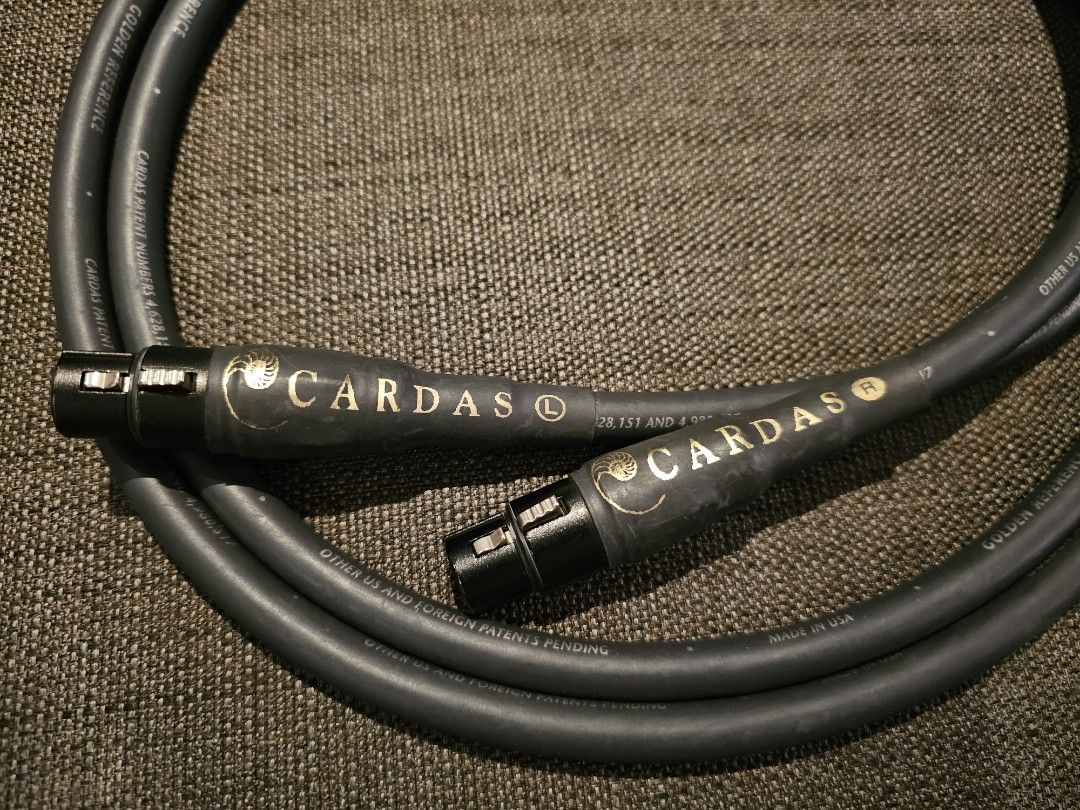 Cardas Golden Reference XLR interconnects 1.5m pair, Audio, Other Audio ...