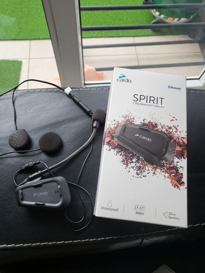 Cardo Spirit 2-way bluetooth intercom, Motorcycles, Motorcycle ...