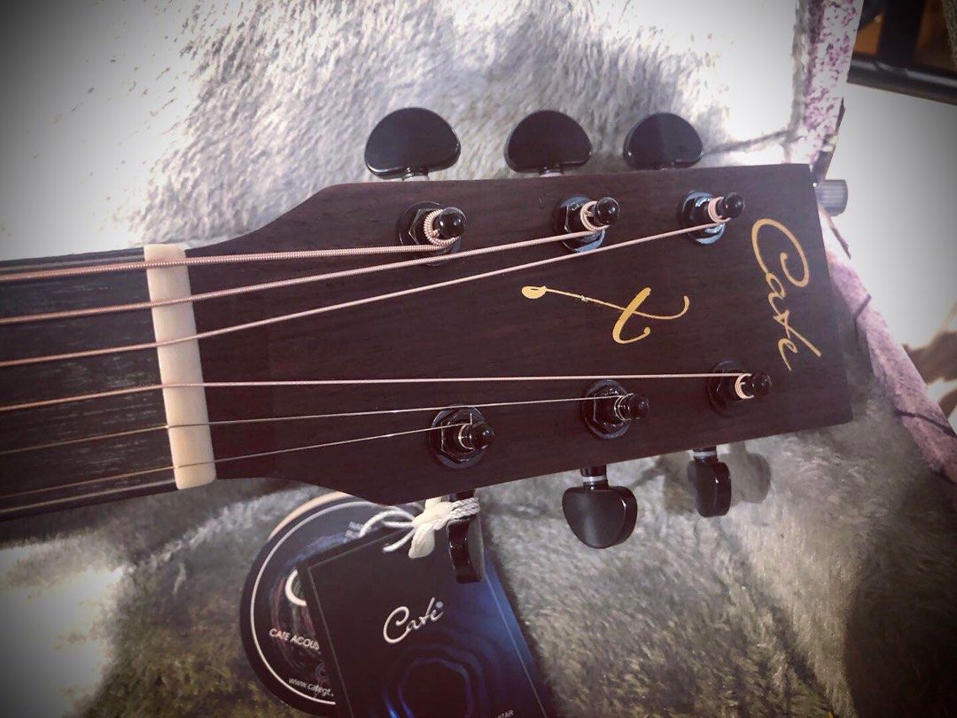 Cate 41" QM714C Acoustic Guitar Free Bag, Hobbies & Toys, Music & Media ...