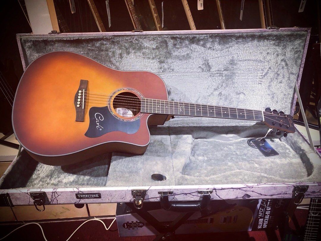 Cate 41" QM714C Acoustic Guitar Free Bag, Hobbies & Toys, Music & Media ...