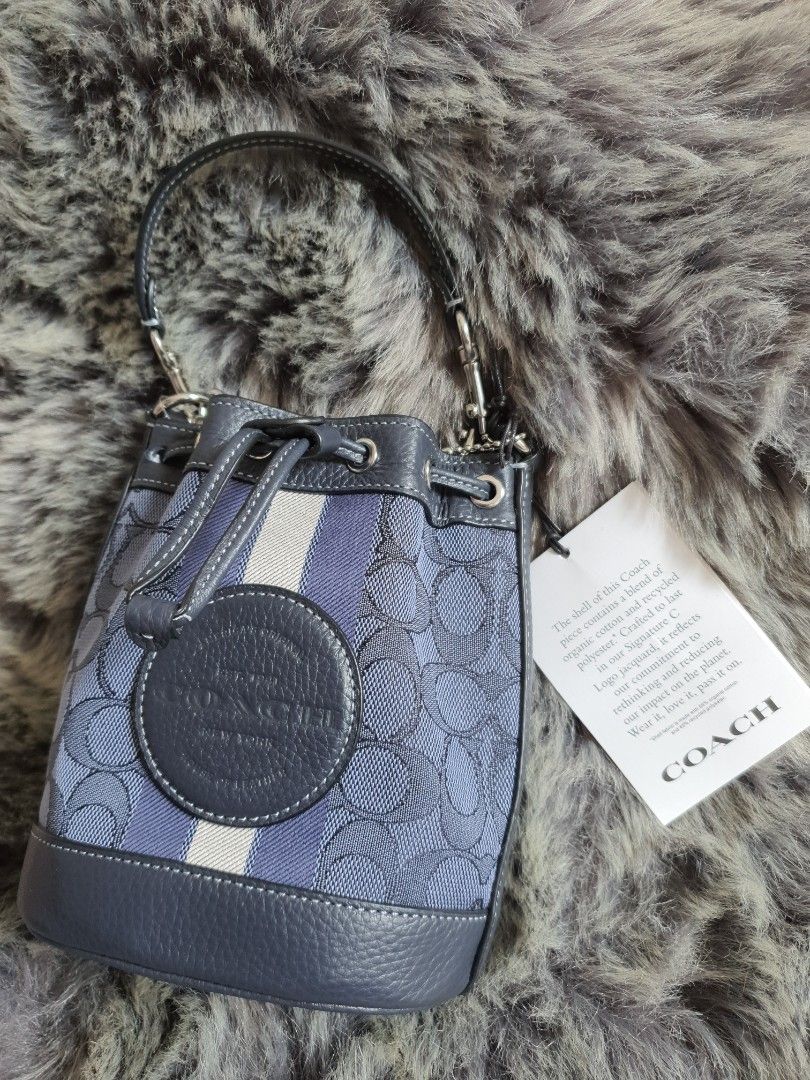 Coach bucket canvas Bag, Luxury, Bags & Wallets on Carousell