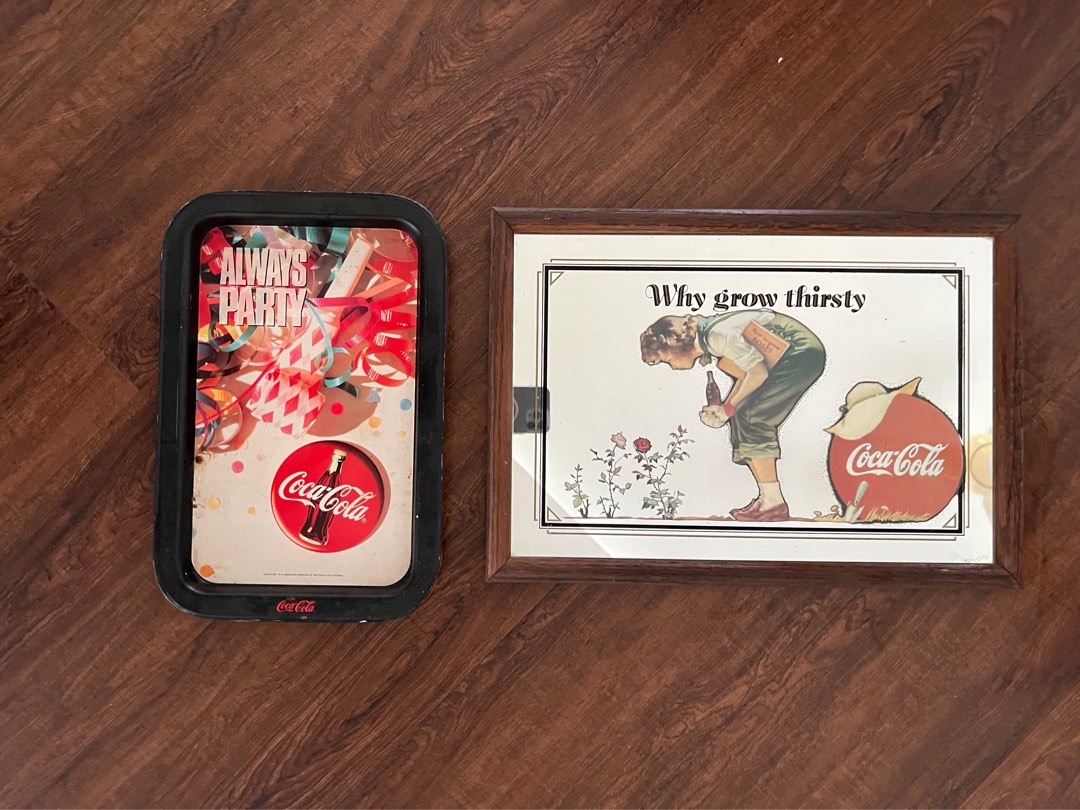 Coca Cola Picture Frame and Tray, Hobbies & Toys, Memorabilia ...