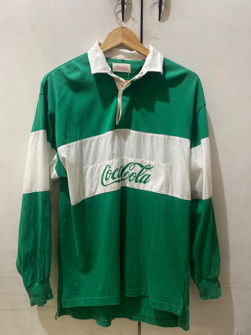coca cola rugby polo, Men's Fashion, Tops & Sets, Tshirts & Polo Shirts ...