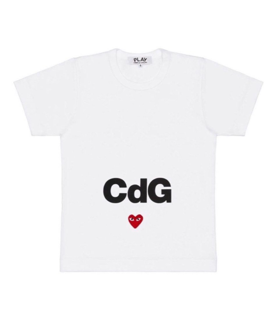 Comme Des Garcons CDG PLAY (white), Men's Fashion, Tops & Sets, Tshirts ...