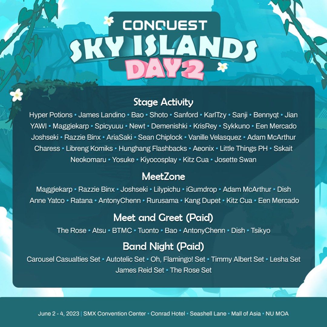 CONQuest 2023 Day 2 Tickets, Tickets & Vouchers, Event Tickets on Carousell