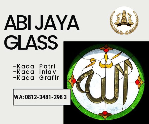 CONTOH KACA PATRI MASJID GEREJA TERBAIK DI TULANG BAWANG, WA : 0812 ...