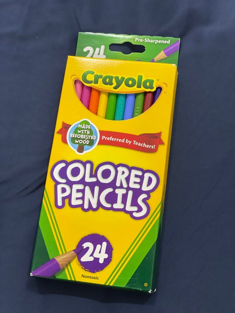 Crayola 24 Colored Pencils, Hobbies & Toys, Stationery & Craft ...