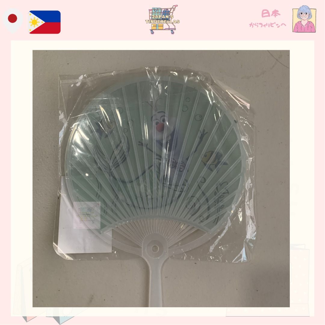 DAISO KOREA: OLAF (FROZEN) AS ARIEL LITTLE MERMAID - HAND FAN ...