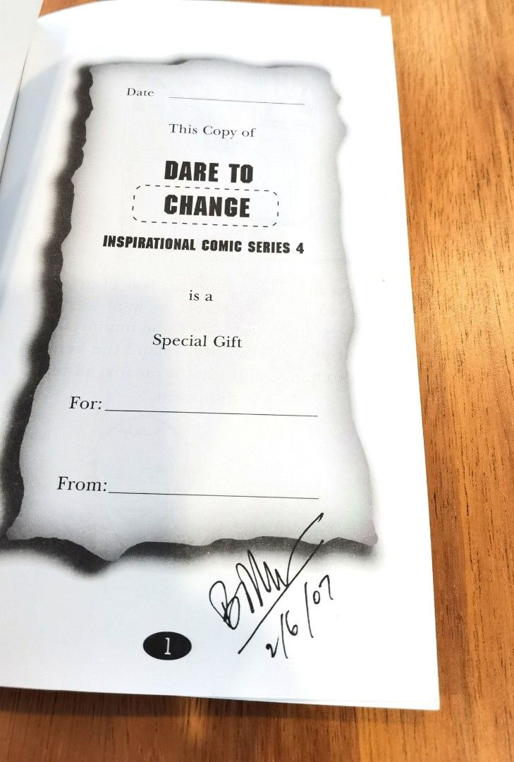 Dare To Fail Change Inspirational Comic 4 Series By Billi Lim, Hobbies ...