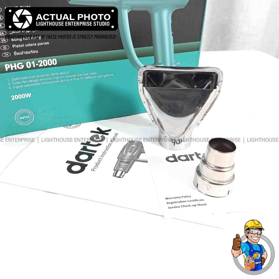 DARTEK UK 2000W Heat Gun (PHG 01-2000) *LIGHTHOUSE ENTERPRISE* DARTEK ...